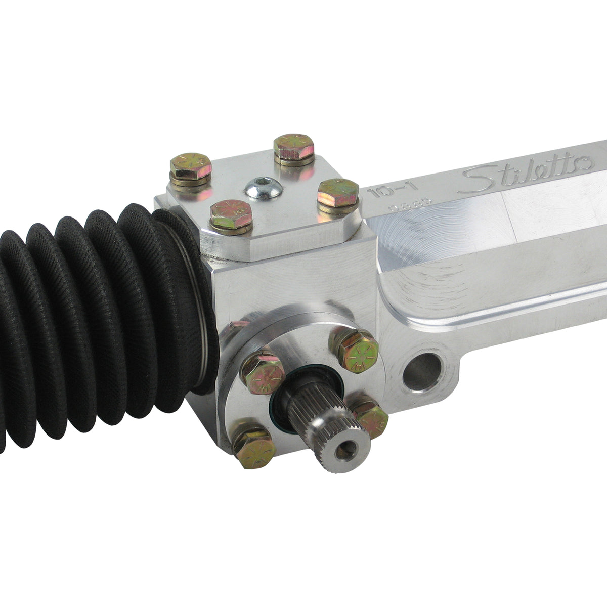 10:1 Ratio, Stiletto Dwarf Mod-Lite Rack N Pinion, LH Drive, 15-1/2 In ...