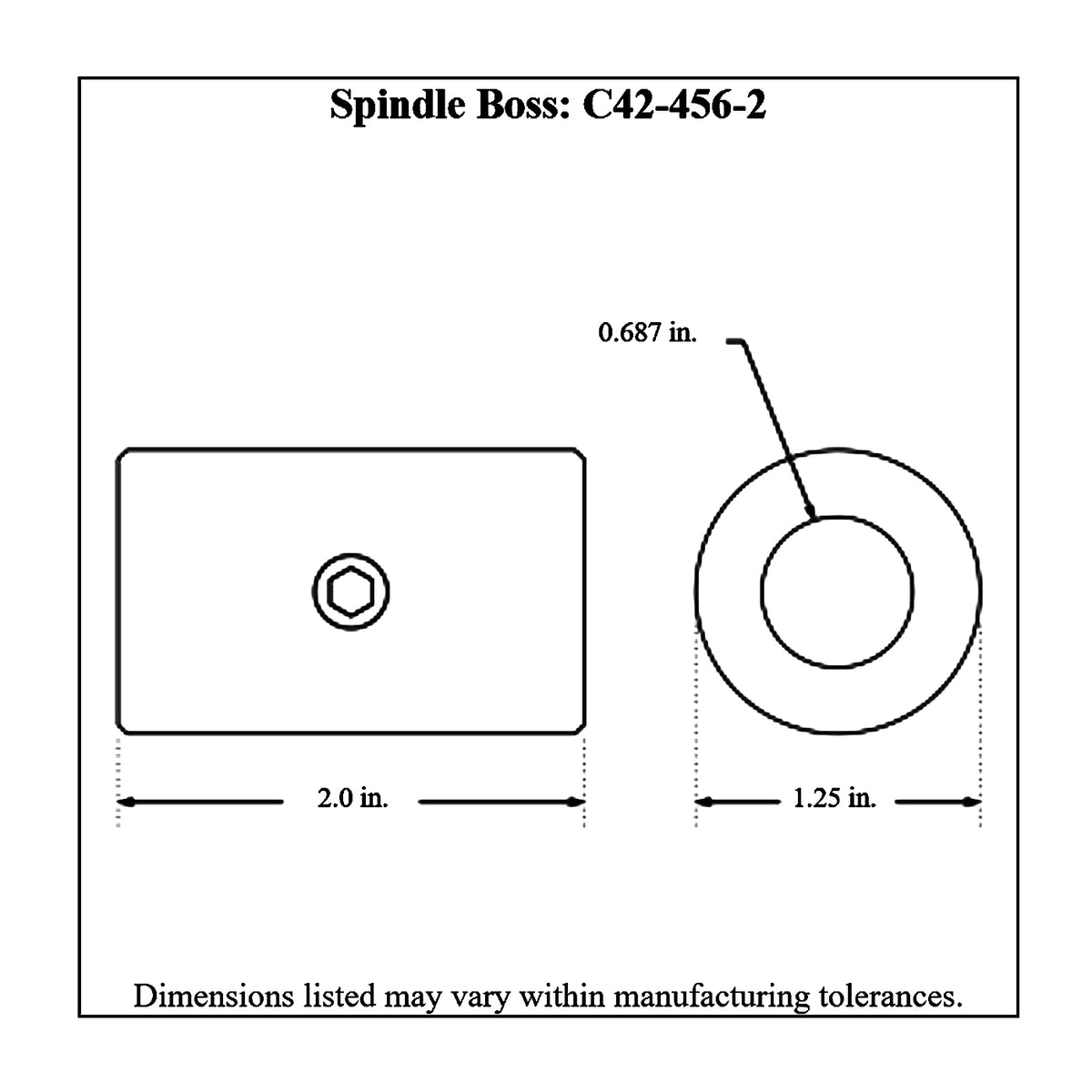 Stiletto Spindle Chromoly Boss, Pair, 4130N – The Chassis Shop