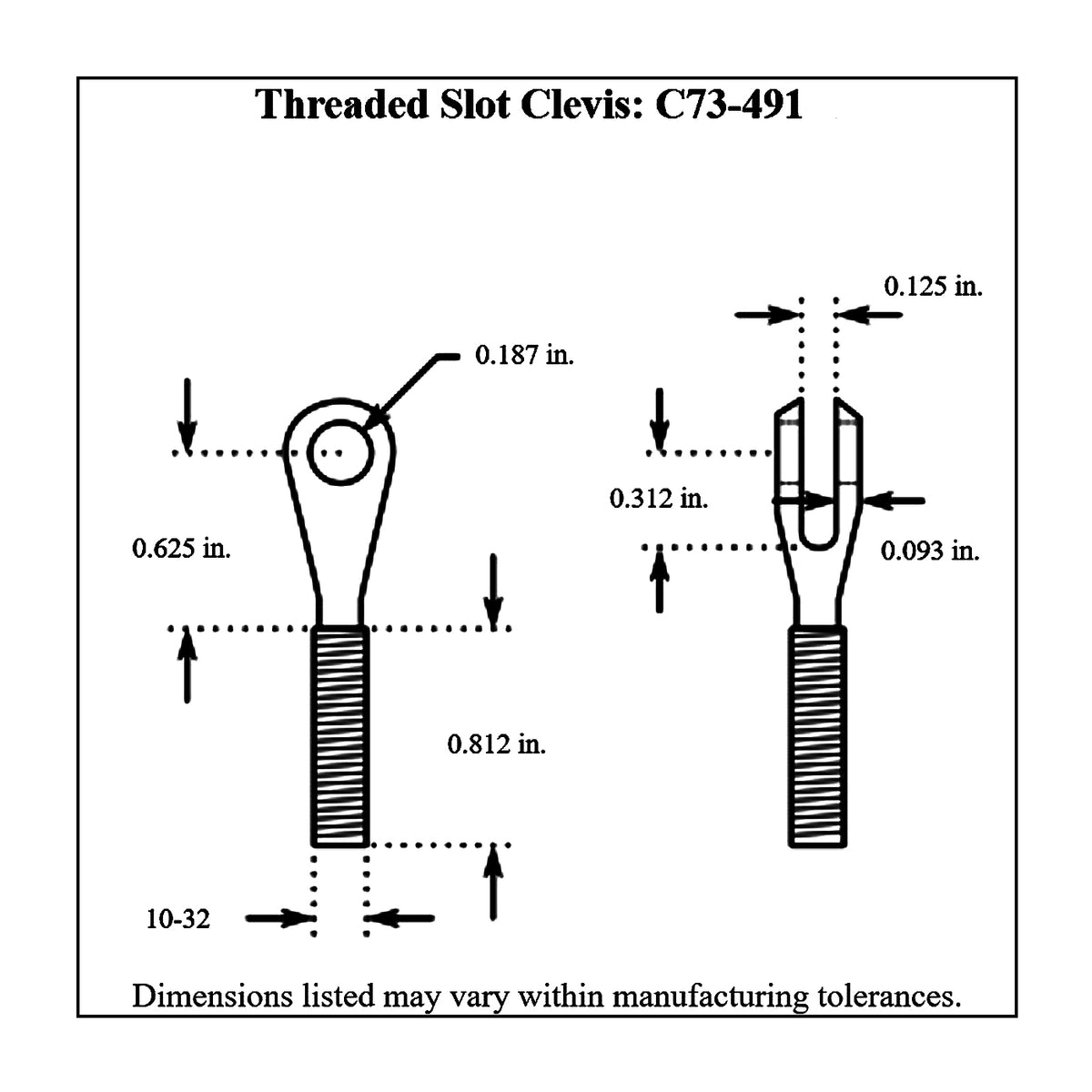 Pro-werks Threaded Slot Clevis – The Chassis Shop